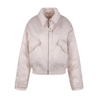 Victoria Beckham Wattierte Bomberjacke - - Jackets - Damen - Beige - S