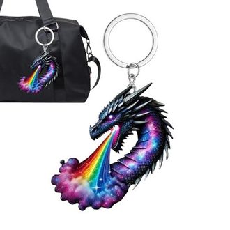 Generic Cha&icirc;ne de cl&eacute; dragon amusante, d&eacute;coration de cl&eacute; de dragon, pendentif de sac magique, pendentif de sac magique, pendentif de cl&eacute; de dragon - d&eacute;coratio