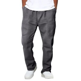 Generic Pantalon chino d&eacute;contract&eacute; pour homme - Pantalon chino en coton - Pantalon de loisirs - Pantalon de travail - Pantalon dext&eacute;rieur stretch - Pantalon d