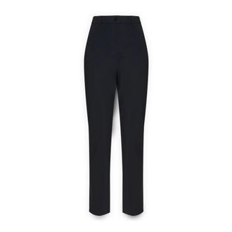 Elena Miro Chino-Hose aus Jersey - - Trousers - Damen - Schwarzk - XL