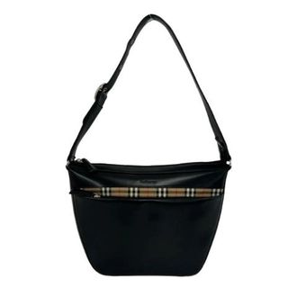 Burberry Pre-owned Leder Canvas Umh&auml;ngetasche - - Pre-owned - Damen - Schwarzk - ONE SIZE