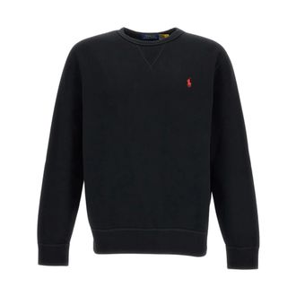Polo Ralph Lauren Homme, Sweatshirts et sweats &agrave; capuche, Noir, Taille: XL SweaT-shirt en molleton &agrave; col rond