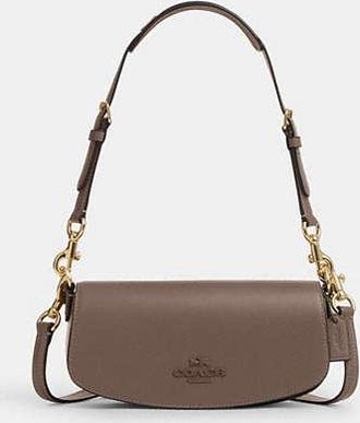Coach Andrea Kleine Schultertasche Aus Glattem Leder Mit Farblich Abgestimmten Metalldetails