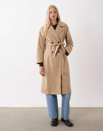 Mango Teen klassischer Trenchcoat in Beige-Neutral