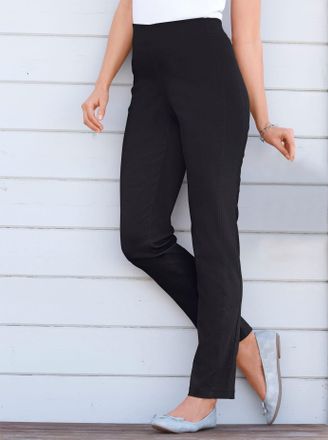 Stehmann Dehnbund-Hose STEHMANN, Damen, Gr. 225, Extrakurzgr&ouml;&szlig;en, schwarz, 72% Viskose, 25% Polyamid, 3% Elasthan, unifarben, lang, Hosen, Topseller