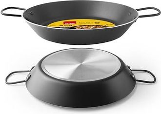 Ibili Ibili Paellera - Paellapfanne für 14 Personen - Ø 50 cm, Schwarz