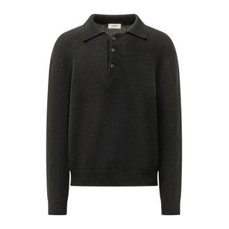 A Paper Kid Strick-Poloshirt - - Tops - Herren - Schwarzk - XL