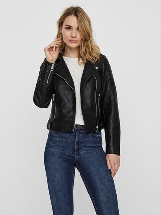 Vero Moda Jacke aus Kunstleder Kerri 10228728 Schwarz Regular Fit