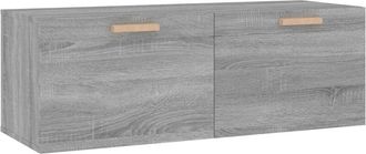 vidaXL Armoire murale Sonoma gris 100x36,5x35 cm Bois dingénierie vidaXL