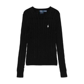 Polo Ralph Lauren Femme, Pulls, Noir, Taille: 44 FR Pulls &agrave; col rond
