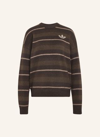 adidas Originals Adidas Originals Pullover Knit Essentials Striped Crew braun