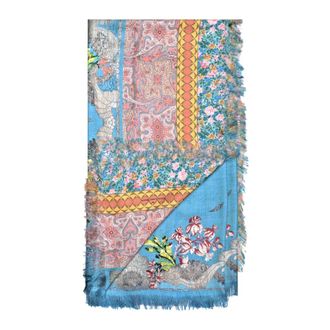 Pierre-Louis Mascia Femme, Accessoires, Multicolore, Taille: ONE Size Foulard en Soie Imprim&eacute;e