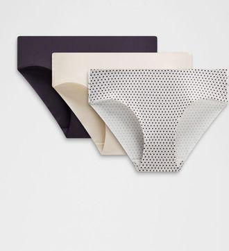 lululemon InvisiWear Bikini-Unterw&auml;sche mit mittelhohem Bund 3er-Pack f&uuml;r Frauen - Gr&ouml;&szlig;e XL