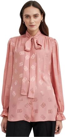 Dolce & Gabbana Femme, Blouses et Chemises, Rose, Taille: 40 FR Silk Shirt