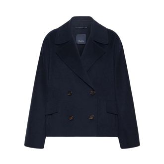 Max Mara Zweireihige M&auml;ntel - - Coats - Damen - Blau - S