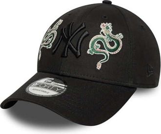 New Era 9Forty Strapback Cap Snake New York Yankees Noir