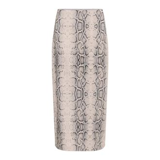 Soaked In Luxury Femme, Jupes, Gris, Taille: 44 FR Jupe Crayon Imprim&eacute; Serpent Gris