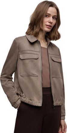 Street One Kurze Veloursjacke light terra mocha 40