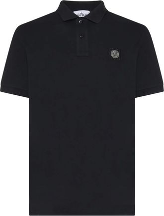 Stone Island Homme, Tops, Bleu, Taille: S Polo Logo