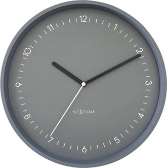 NeXtime Wanduhr 30cm-Stil-Grau-Aluminium-NeXtime Berlin