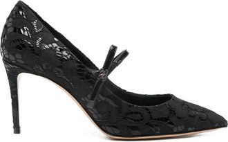 Casadei escarpins à bout pointu 80 mm - Noir