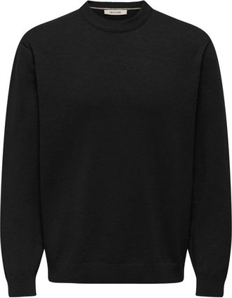 Only & Sons Herren Onsgame RLX 12 Ls Crew, Schwarz, XL EU