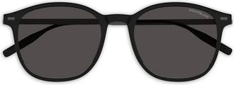 Montblanc lunettes de soleil &agrave; monture ronde - Noir