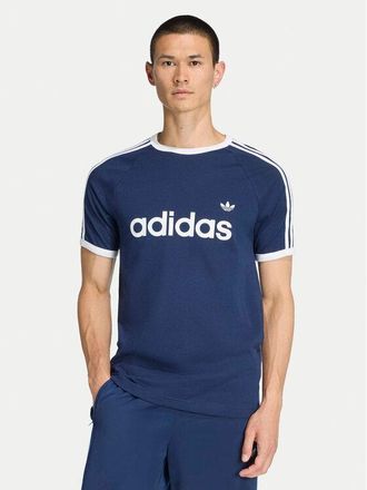 adidas T-Shirt 3-Stripes Ringer KF0419 Dunkelblau Slim Fit