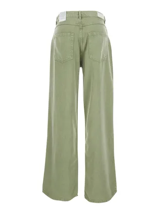 Icon Denim Los Angeles Womens Jeans Green Denim