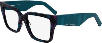Karl Lagerfeld Femme, Accessoires, Bleu, Taille: 54 MM Kl6201 Optical Frame
