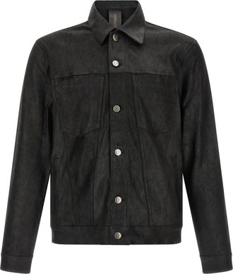 Giorgio Brato Homme, Vestes, Noir, Taille: 3XL Leather Jacket