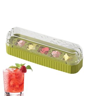 Generico Eisform - Stapelbar mit gro&szlig;er Kapazit&auml;t, Eisw&uuml;rfelbeh&auml;lter mit Deckel, f&uuml;r Whisky, Cocktails, Camping, Haus, Restaurant, Picknick, und K&uuml;hlschr&auml;nke