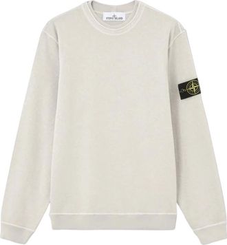 Stone Island Homme, Sweatshirts et sweats &agrave; capuche, Gris, Taille: 2XL SweaT-shirt Molleton Malfil&eacute; Effet Old