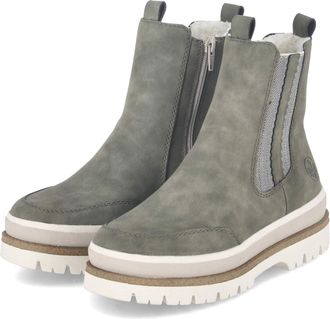 Rieker Y6271-54 Schlupfstiefel Kunstleder Damen in grün - Gr. 41