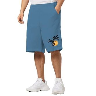 Generic Bermuda Homme avec Ceinture Elastique Court Basket Surf Soldes L Original Dormir Pale Molecule Decontracte Badminton Ceinture Canard Elegant Autoris&eacute; 