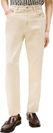 Tommy Hilfiger Jean Homme Tapered Harlem Taille Mi-Haute, Ivoire (Soft Cream), 32W/33L