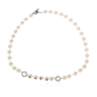 Marni Femme, Accessoires, Beige, Taille: ONE Size Collier de perles