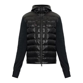 Moncler Veste en laine avec devant en duvet - Homme - Vestes - Noir - Taille: M