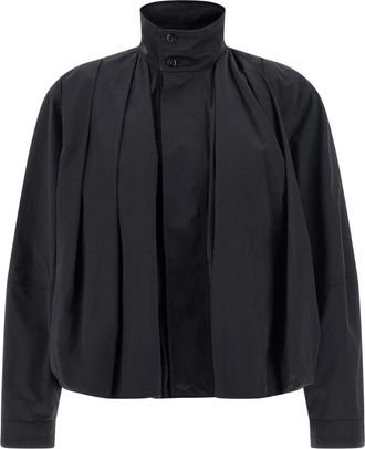 Christophe Lemaire Femme, Vestes, Bleu, Taille: 42 FR Blouson Souple Pliss&eacute;