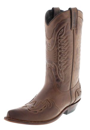 Mayura Boots Unisex Cowboy Stiefel MB017 Westernstiefel Lederstiefel Braun 44 EU