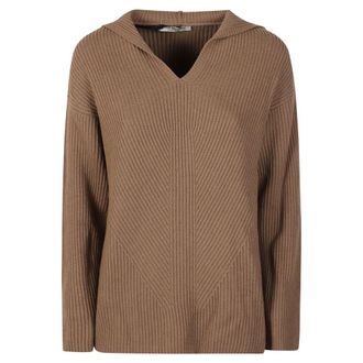 Max Mara Femme, Pulls, Brun, Taille: 38 FR V-neck Tricots