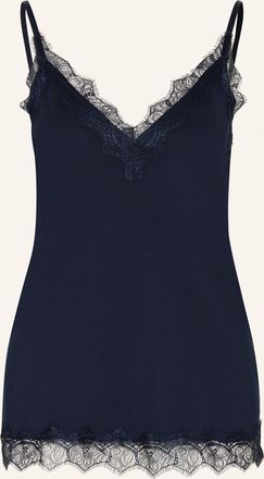 Rosemunde Top Billie Mit Spitze blau