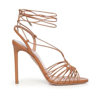 Aquazzura Femme, Chaussures, Brun, Taille: 38 1/2 EU Sandales &agrave; talons hauts