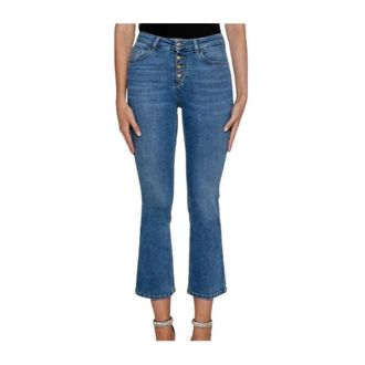 Liu Jo Flare Crop Jeans mit hoher Taille - - Jeans - Damen - Blau - W25