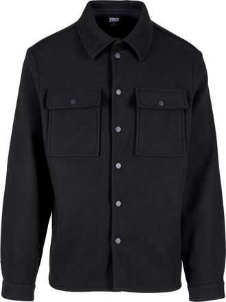 Urban Classics Hemdjacke f&uuml;r Herren (Schwarz)