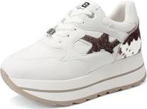 Queen Helena Baskets Platform Alte Baskets Casual Femme X32-32, X34 25 Blanc, 37 EU