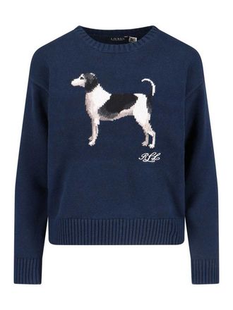 Lauren Ralph Lauren Pull Col Rond - Bleu