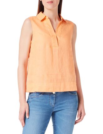 s.Oliver Damen Bluse ärmellos, Orange, 44