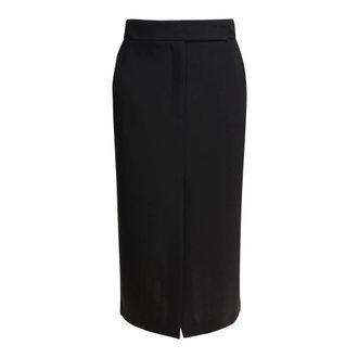 Semper Gonna Doppio Spacco Midi-Rock - - Skirts - Damen - Schwarzk - L