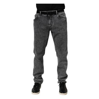 Dolce & Gabbana Slim Fit Denim Stoffhose Jeans - - Jeans - Herren - Grau - 3XL